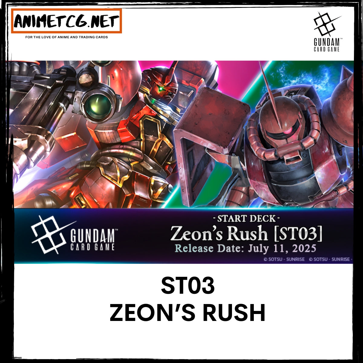 Gundam Card Game ST03 Zeon's Rush – Anime TCG.net