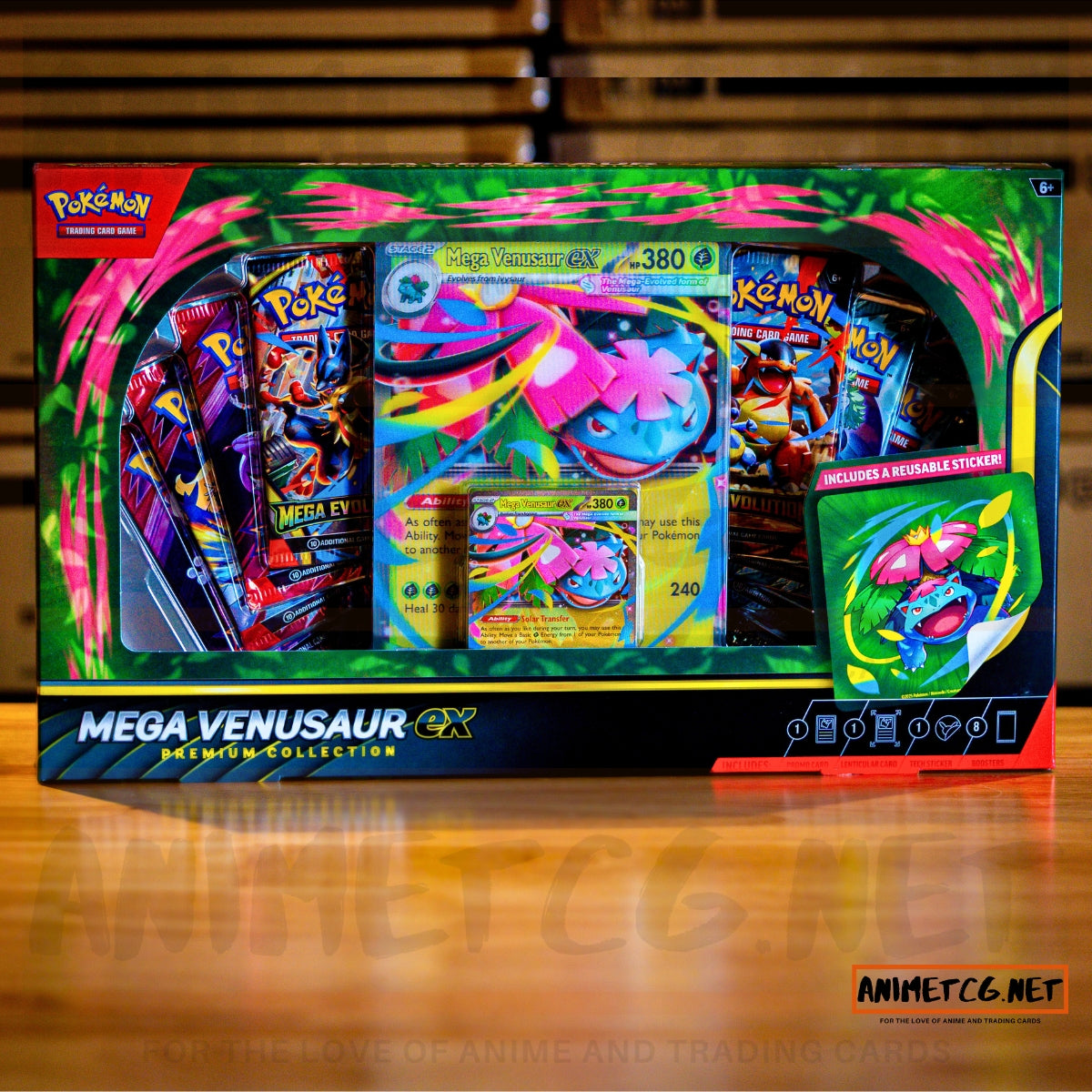Pokémon Trading Card Game: Mega Venusaur ex Premium Collection – Anime ...